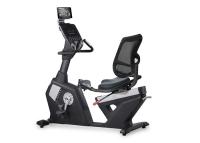 China PP Material Stationary Exercise Bike 15kg Flywheel Electromagnetic Resistance Recumbent Bicycle for sale