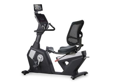 China PP Material Stationary Exercise Bike 15kg Flywheel Electromagnetic Resistance Recumbent Bicycle for sale