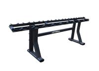 China Steel Single Tier Dumbbell Rack 5 Pairs Capacity for Commercial Gym for sale
