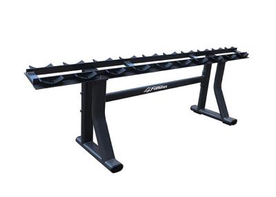China Steel Single Tier Dumbbell Rack 5 Pairs Capacity for Commercial Gym for sale