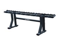China Steel Single Tier Dumbbell Rack 5 Pairs Capacity for Commercial Gym for sale