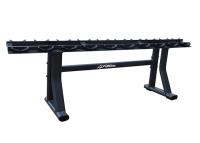 China Steel Single Tier Dumbbell Rack 5 Pairs Capacity for Commercial Gym for sale