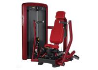 China Commercial Seated Chest Press Machine 144x144x148cm Red Tube Universal Gym Equipment for sale