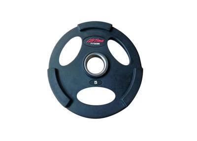 China Fixed Rubber Barbell Weight Plates 2.5kg to 25kg Cast Iron Core Gym Accessories for sale