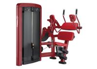 China Red Commercial Abdominal Muscle Training Machine 150kg Weight Stack for sale