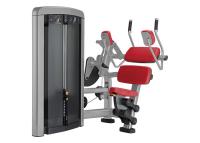 China Red Commercial Abdominal Muscle Training Machine 150kg Weight Stack for sale