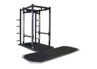 China 3.5mm Commercial Grade Weightlifting Squat Rack with Platform 90mm Pulley for sale