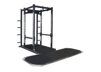 China 3.5mm Commercial Grade Weightlifting Squat Rack with Platform 90mm Pulley for sale