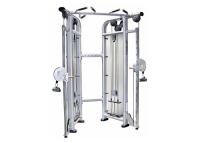 China Silver Frame Dual Adjustable Gym Pulley Machine 90mm 120mm Pulley for Training for sale