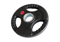 China Black Fixed Rubber Weight Plates 1.25kg to 25kg for Gym Body Building for sale