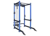 China 3.0mm Tube Commercial Gym Squat Rack with Pulleys for Heavy Duty Training for sale