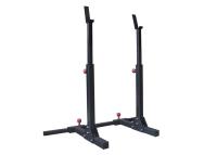 China Q235 Commercial Grade Adjustable Squat Rack 1000 lbs Capacity Heavy Duty Gym Equipment for sale