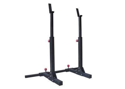 China Q235 Commercial Grade Adjustable Squat Rack 1000 lbs Capacity Heavy Duty Gym Equipment for sale