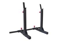 China Q235 Commercial Grade Adjustable Squat Rack 1000 lbs Capacity Heavy Duty Gym Equipment for sale