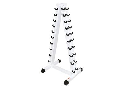 China Q235 Steel Tube Ten Pairs Vertical Dumbbell Rack 3.5mm Thickness Commercial Fitness for sale