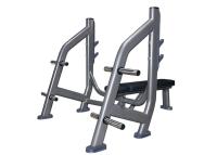 China Lifefitness Commercial Flat Bench Weight Press Machine Gym Equipment 150kg Capacity for sale