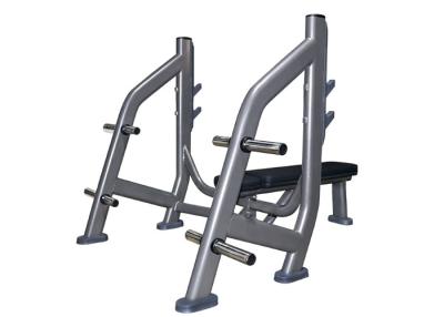 China Lifefitness Commercial Flat Bench Weight Press Machine Gym Equipment 150kg Capacity for sale
