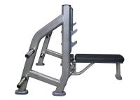 China Lifefitness Commercial Flat Bench Weight Press Machine Gym Equipment 150kg Capacity for sale