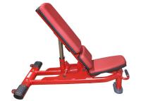 China Red Adjustable Dumbbell Bench 106cm Height Commercial Gym Equipment for sale