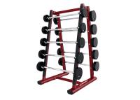 China Commercial Molding Frame Barbell Rack 10 Bar Capacity Heavy Duty Gym Equipment for sale