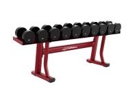 China Q235 Commercial Single Tier Dumbbell Rack 50mm Tube Thickness Custom Color for sale