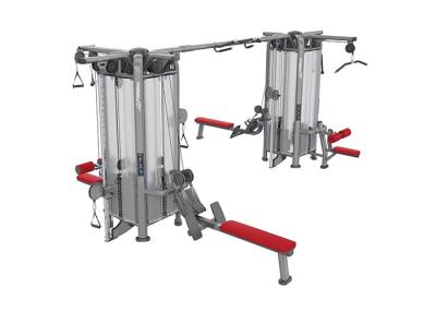 China Commercial 8 Station Multifunction Jungle Gym Equipment with High Strength Steel Frame 1000lb Capacity for sale