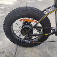 China 500W Brushless Motor Fat Tire Electric Mountain Bike 48V/10.4AH Lithium Battery for sale