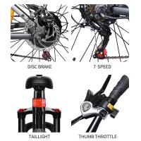 China 500W 48V 12AH Carbon Fiber Electric Mountain Bike Lithium Battery powered for sale