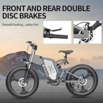 China Elegant 48V 20AH Fat Tire Electric Bike 2000w 1000w Aluminum Alloy Electric Bicycle for sale