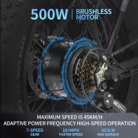 China 50-60Kms Adults Electric City Bikes 500w 48v14ah With Disc Brake for sale