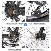 China Professional 500watt City Cross E Bike Fat Tire Foldable Ebike 30-50Km/H for sale