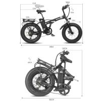 China Professional 500watt City Cross E Bike Fat Tire Foldable Ebike 30-50Km/H for sale