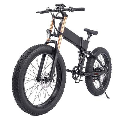China 1000 Watt 48V 14AH Fat Tire Electric Mountain Bike For Woman 60km/H for sale