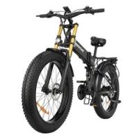 China High Speed Gear Full Suspension Electric Fat Bike 30-50Km/H With Disc Brake for sale