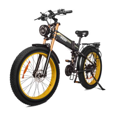 China Customizable Women Folding Fat Tire Electric Bike Dirt Ebike 48V 14Ah for sale
