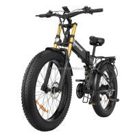 China Aluminum Alloy 48volt Folding Fat Tire Electric Bike With Throttle for sale