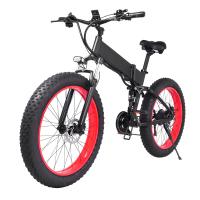 China 7 Speed Lithium Battery Folding Fat Tire Electric Bike 60v For Unisex for sale