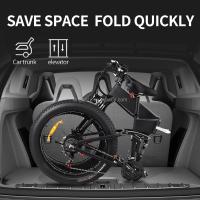 China Folding 750Watt Fat Tire Electric Mountain Bike Snow Electric Bicycles for sale