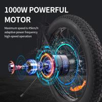 China Folding 750Watt Fat Tire Electric Mountain Bike Snow Electric Bicycles for sale