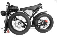 China high carbon steel 350w Electric Bike Electric Mid Drive Fat Bike 80Km for sale