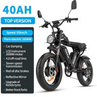 China 52v Electric Assist Fat Bike Fat Tire E Mountain Bike 1000w 55KM/H for sale