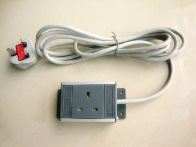 China UK 1 Port Switched Power Strip 13A 250V Extension Cord with Surge Protection for sale