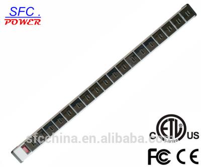 China ETL FCC CE Approved Aluminum Alloy 18 Port USB Charger 5V 2.1A Smart Charging Strip for Laptop Cell Phone for sale