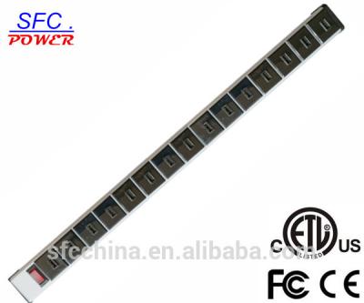 China ETL FCC CE Approved Aluminum Alloy 15 Port USB Charger 5V 2.1A Smart Charging Strip for Laptop Cell Phone for sale