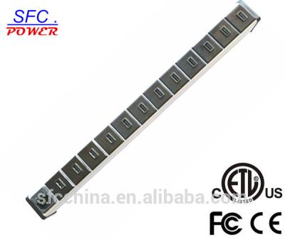 China ETL FCC CE Approved Aluminum Alloy 5V 2.1A USB 12 Port Charger for Laptop Tablet Charging Cart for sale
