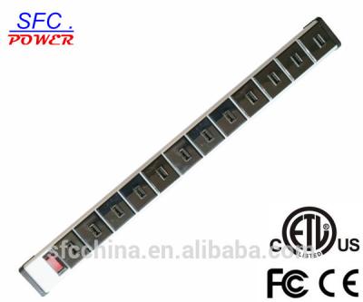 China ETL FCC CE Approved Aluminum Alloy 5V 2.1A USB 12 Port Charger for Laptop Tablet Charging Cart for sale