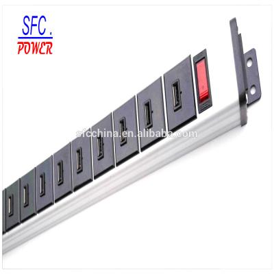 China ETL FCC CE Approved Aluminum Alloy 5V 2.1A USB 9 Port Charger Hub for sale