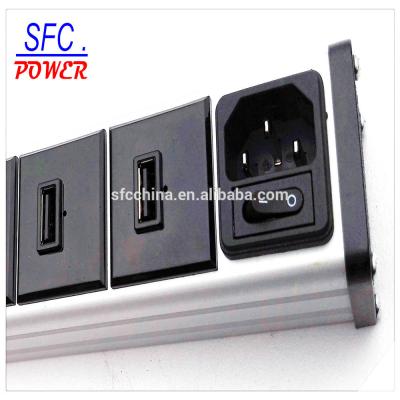 China ETL FCC CE Approved Aluminum Alloy 5V 2.1A USB 2 Port Smart Charging Station for sale