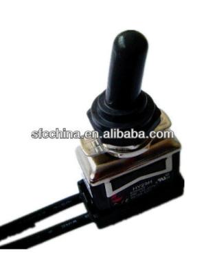 China UL Approved Toggle Switch with Waterproof Boot 12 Inch Wire 20A 125VAC for sale
