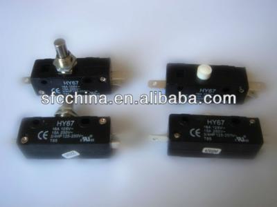 China UL Approved Micro Switch 15A 250VAC Snap Action Switch for Industrial Use for sale